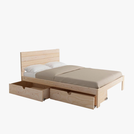 TESTA CAMA 140 COM GAVETAS DE ARRUMAÇÃO