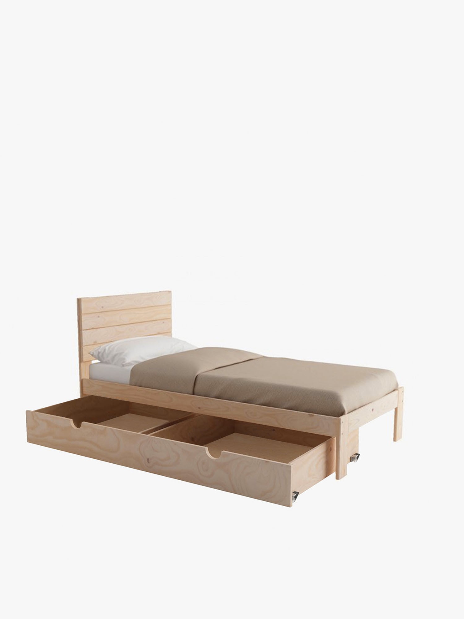 Lits simples avec rangement